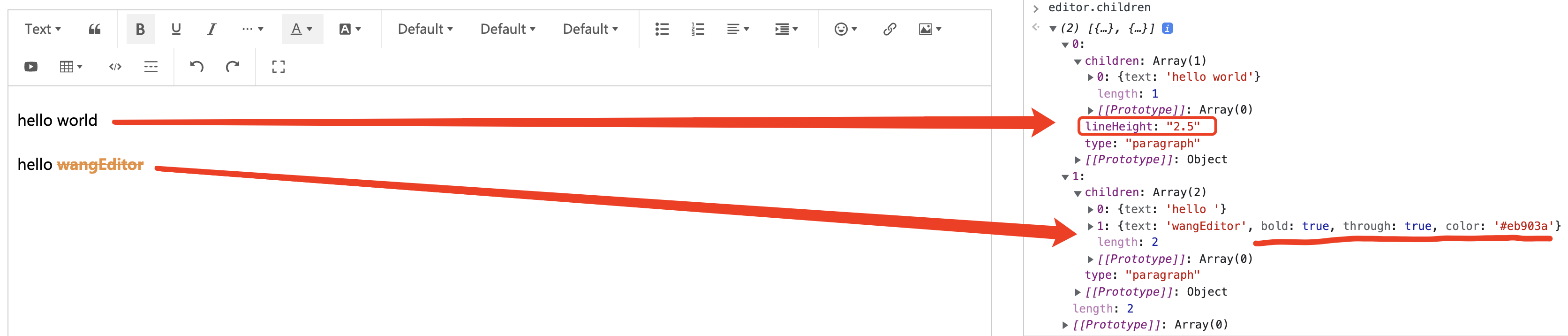 Date Structure | wangEditor